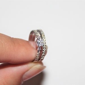 J Francis | Jewelry | J Francis Wedding Ring Set | Poshmark